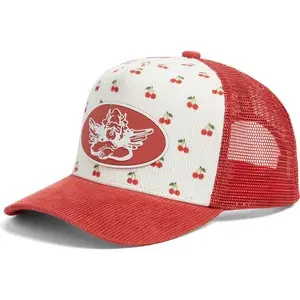 BOYS LIE Corduroy Trucker Hat - Red