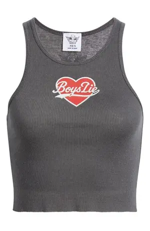BOYS LIE Waffle Knit Crop Tank