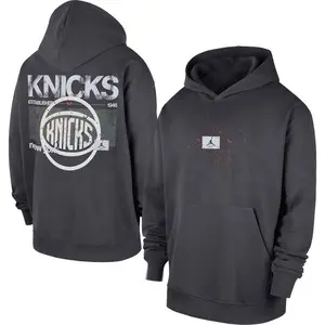 JORDAN BRAND New York Knicks Statement Jumpman Flight Premiere Hoodie - Anthracite