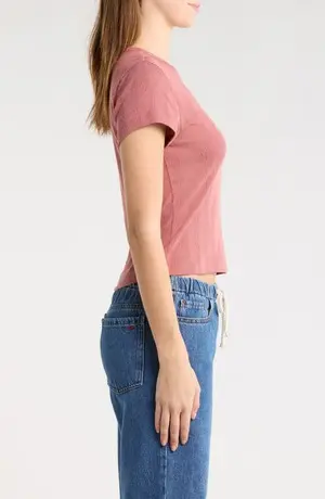 Marine Layer Lexi Pointelle Crewneck T-shirt