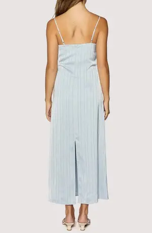 LOST + WANDER Charisma Tonal Stripe Maxi Slipdress
