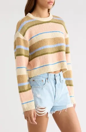 BILLABONG Striped Cotton-blend Sweater
