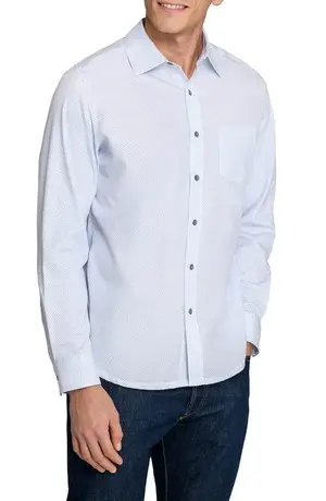 W.R.K Slim Fit Micro Dash Reworked Button-up Shirt