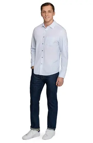 W.R.K Slim Fit Micro Dash Reworked Button-up Shirt