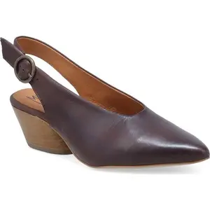 Miz Mooz Haven Slingback Pointed Toe Pump Brown
