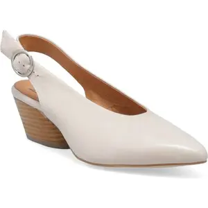 Miz Mooz Haven Slingback Pointed Toe Pump - Cream