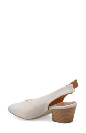 Miz Mooz Haven Slingback Pointed Toe Pump - Cream