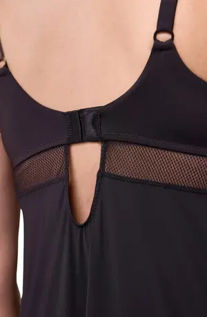 MONTELLE INTIMATES Mysa Sheer Mesh Inset Chemise