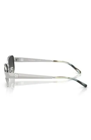Tory Burch 55mm Gradient Polarized Rectangular Sunglasses