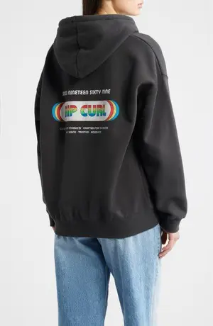 Rip Curl Surf Revival Heritage Hoodie - Washed Black