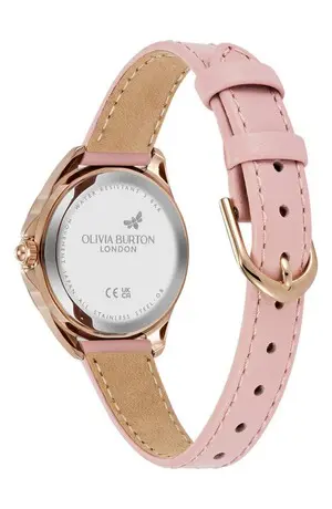 OLIVIA BURTON Azure Leather Strap Watch