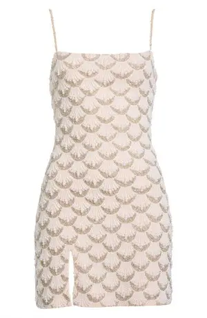 Staud Las Palmas Beaded Minidress