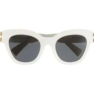 Miu Miu 51mm Square Sunglasses - White