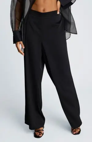KENNETH COLE Wide-leg Trousers - Black
