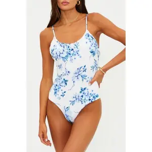 Beach Riot Britt One-piece Swimsuit - Blushing Blooms