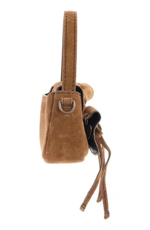 Acne Studios Micro Multi-pocket Suede Baguette Bag