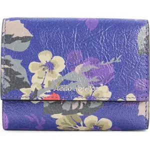 Acne Studios Flower Print Leather Trifold Wallet