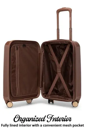 VON DUTCH Eyeflight Expandable Hardside Spinner Carry-on Suitcase