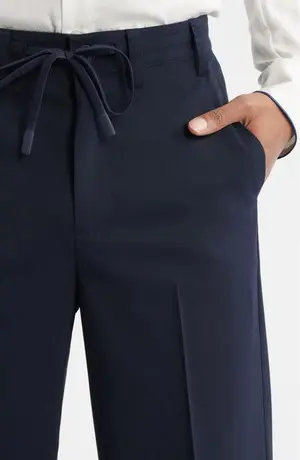 KROST Elliott Eco Drawcord Trousers - Dark Navy