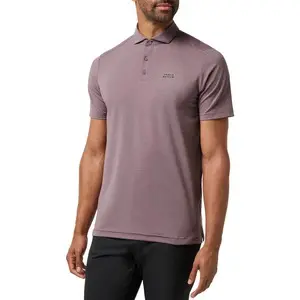 Travis Mathew The Heater Solid Short Sleeve Performance Polo - Moonscape