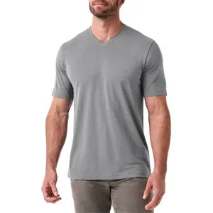 Travis Mathew Cloud V-neck T-shirt - Light Grey