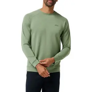 Travis Mathew Fibercloud Crewneck Sweatshirt - Balsam Green