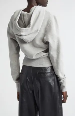 Vaquera Twisted Full-zip Hoodie - Heather Grey