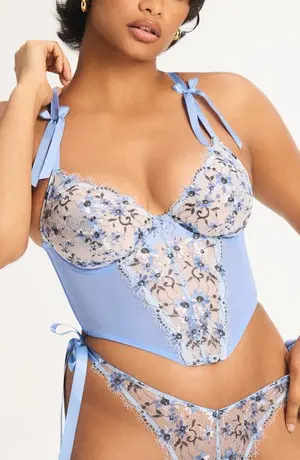 SAVAGE X FENTY Daisy Darling Underwire Bustier - Kiki Blue