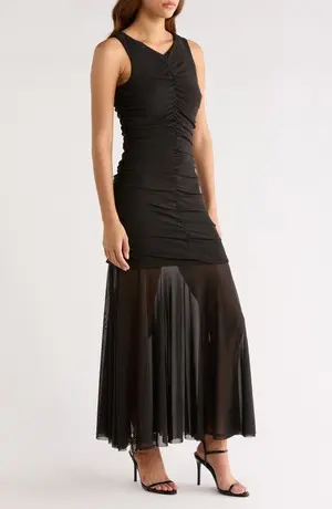 Steve Madden Denisa Ruched Maxi Dress