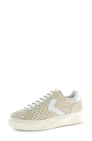 VOILE BLANCHE Lipari Piped Sneaker - Cream