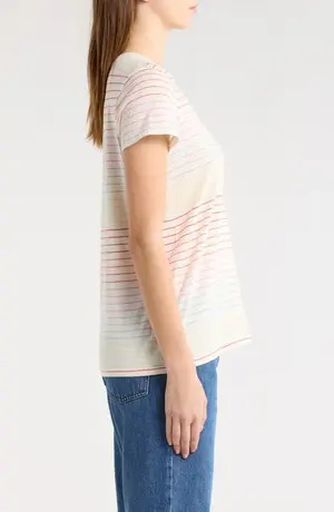 Marine Layer Stripe Cotton Blend T-shirt