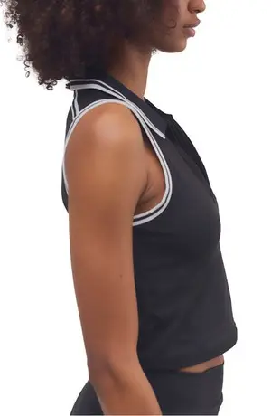 Free People Forehand Polo - Black