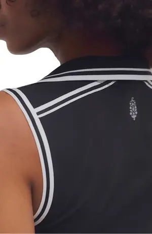 Free People Forehand Polo - Black