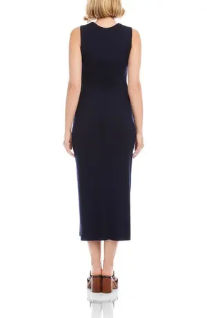 Karen Kane Ribbed Column Midi Dress