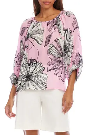 Women's Voluminous Blouses with Blouson Sleeves