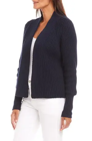 Karen Kane Rib Crop Cardigan