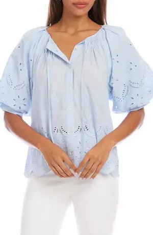 Karen Kane Plus Embroidered Tops