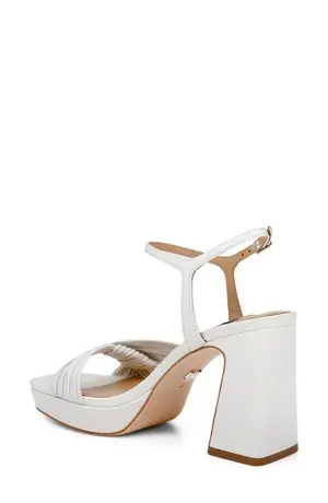Badgley Mischka Winslet Platform Sandal - White Leather