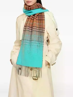 Burberry Gradient Check Cashmere Scarf
