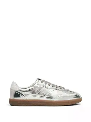 ALOHAS Metallic Perforated Lace-up Sneakers - Silver