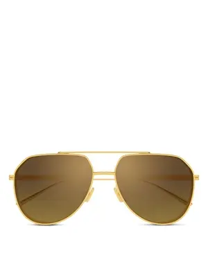 Bottega Veneta Pilot Sunglasses 60mm