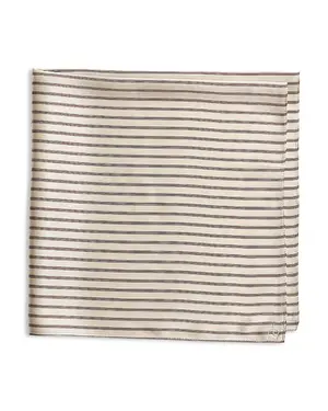 Rag & Bone Gail Striped Silk Scarf - Ivory/burgundy Stripe