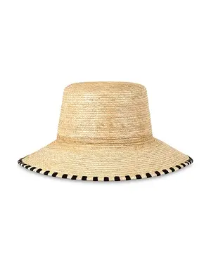 SUNSHINE TIENDA Jakeline Straw Bucket Hat - Black