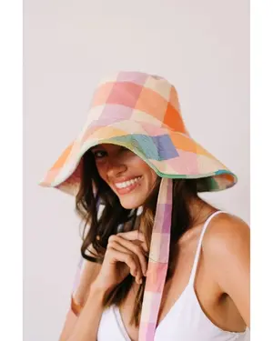 SUNSHINE TIENDA Plaid Bucket Hat