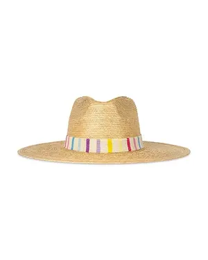 SUNSHINE TIENDA Valentina Palm Straw Hat - Multi