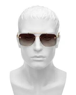Versace Square Frame Sunglasses - Grey Gradient