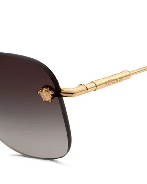 Versace Square Frame Sunglasses - Grey Gradient