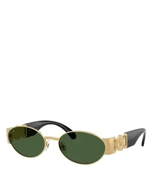 Versace Oval Sunglasses, 56mm - Gold
