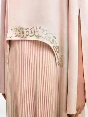 GEMY MAALOUF Calligraphy-embroidered Pleated Kaftan
