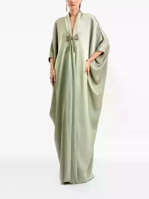 GEMY MAALOUF Beaded-bow Kaftan